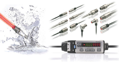 Sensor fotoeléctrico de tipo barrera - PX series - Keyence - cilíndrico ...