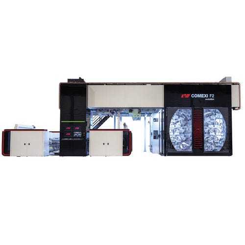 Prensa flexográfica de 10 colores - F2 Evolution - Comexi Group Industries - con tambor central