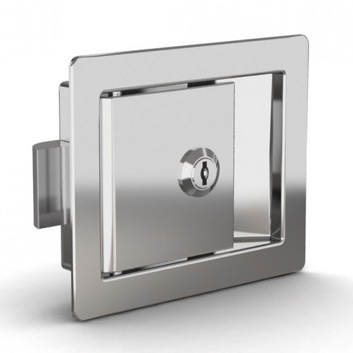 Pestillo con llave - 16-1-4105 - PINET INDUSTRIE - de acero zincado