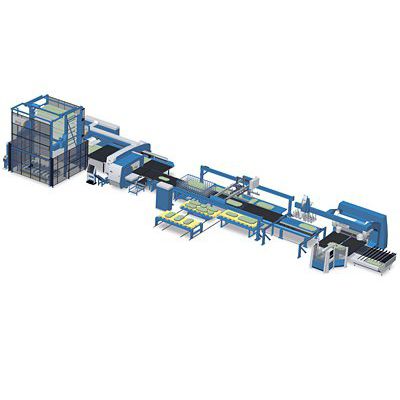 Línea de producción de piezas troqueladas - PSBB - PRIMA POWER