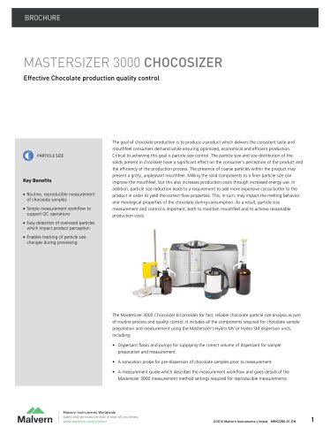 Mastersizer 3000 - Tamano De Partícula Inteligente - Malvern ...