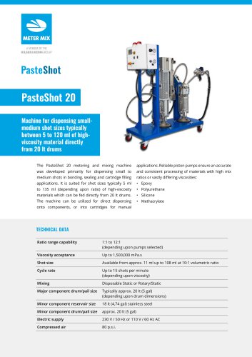 Todos los catálogos y folletos técnicos Meter Mix Systems Ltd.
