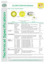 Sensor electroquímico de cloro - CL2-D4 - Alphasense