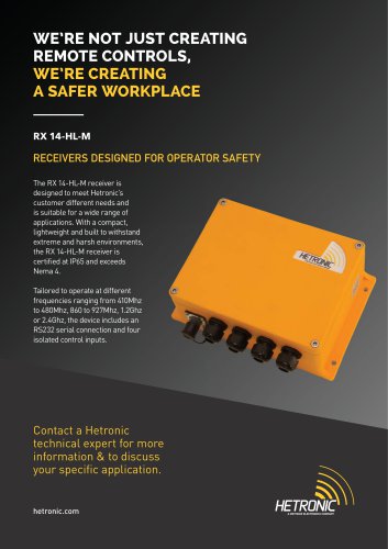 Todos los catálogos y folletos técnicos Hetronic, Inc.