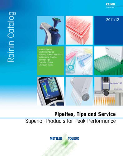 Todos los catálogos y folletos técnicos Rainin