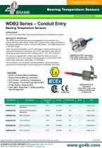 Sensor de temperatura Pt100 - WDB series - 4B Braime Components - NTC ...
