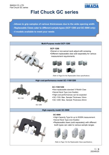 Todos los catálogos y folletos técnicos IMADA