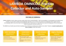 Colector de fracciones - OMNICOLL fraction collector - LAMBDA Laboratory Instruments