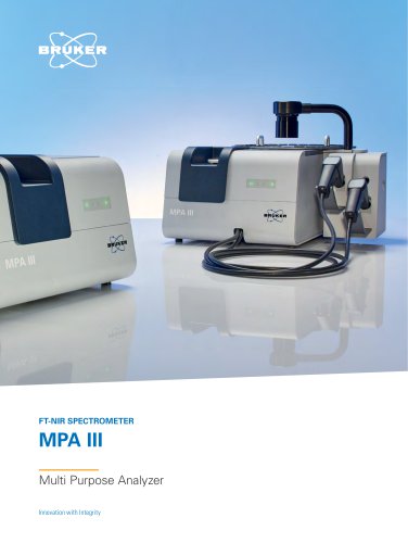 Todos los catálogos y folletos técnicos Bruker Optics GmbH & Co. KG