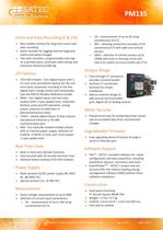 PM135 Datasheet - SATEC - Catálogo PDF | Documentación técnica | Brochure