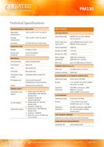 PM135 Datasheet - SATEC - Catálogo PDF | Documentación técnica | Brochure