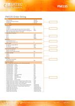 PM135 Datasheet - SATEC - Catálogo PDF | Documentación técnica | Brochure