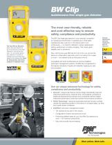 Detector monogás - BW Clip Series - Honeywell analytics - CO / O2 / H2S