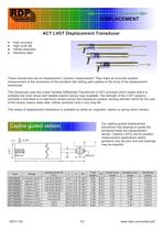 ACT LVDT Displacement Transducer - RDP Electronics - Catálogo PDF ...